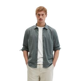 Marc O'Polo MARC O'POLO Herren Blusenshirt "im strukturierten Karo-Jacquard", grau, Gr. XXXL, unifarben, Obermaterial: 100% Baumwolle, Shirts