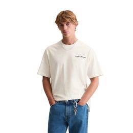 Marc O'Polo Herren T-Shirt "mit markantem R&uuml;ckenprint"sanftes wei&szlig;, Basic, Gr. XXL, MARC O'POLO DENIM, unifarben, Obermaterial: 100% Baumwolle, Shirts