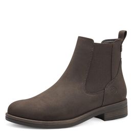 Tamaris Damen Chelseaboots Stiefelette, Businessschuh mit beidseitigem Stretcheinsatz grau 41