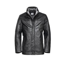 Bugatti Herren Blouson "BULUCA", schwarz, Gr. 54, uni, Obermaterial: 100% Lammleder LEL. Futter: 100% Polyester PES. 100% Polyester PES., Jacken, mit