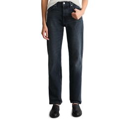 Marc O'Polo Damen Straight-Jeans, blau, Gr. 25, MARC O'POLO DENIM, Denim/Jeans, Obermaterial: 92% Baumwolle, 5% Elastomultiester, 3% Elasthan, Jeans, aus