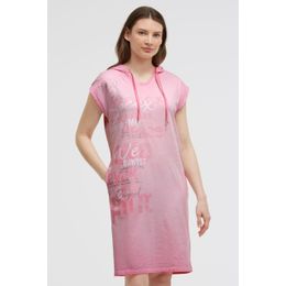 SOCCX Damen Sommerkleid, pink, Gr. M, Web, Material: 100% Baumwolle, Kleider, mit Taschen