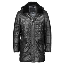 Bugatti Herren Lederjacke "BUTREMO", schwarz, Gr. 60, uni, Obermaterial: 100% Lammleder LEL. Futter: 100% Polyester PES. 100% Polyester PES., Jacken,