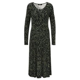 Aniston SELECTED Midikleid in tannengr&uuml;n-schwarz | Gr.: 36