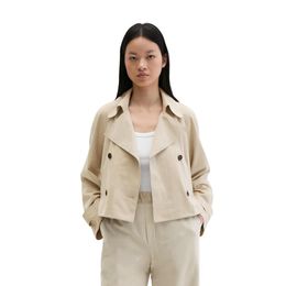 Marc O'Polo MARC O'POLO Damen Lederjacke "aus softem Ziegenleder", beige, Gr. 38, unifarben, Obermaterial: 100% Leder. Futter: 100% Baumwolle, Jacken