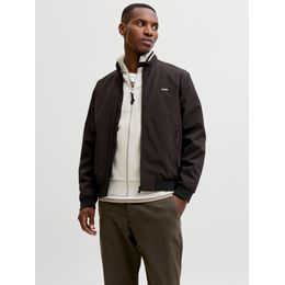 Jack & Jones JACK & JONES Herren Bomberjacke "JPRBLUBRAD BOMBER JACKET SN", braun, Gr. S, unifarben, Web, Obermaterial: 90% Polyester, 10% Elasthan, Jacken,