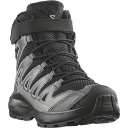 Salomon Kinder Outdoorschuh "XA PRO WINTER WP J", Gr. 34, schwarz-wei&szlig;, Synthetik, Textil, Schuhe, wasserdicht