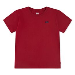 LEVI'S KIDS Jungen T-Shirt "LVB BATWING CHEST HIT", rot, Gr. 12, Single Jersey, Obermaterial: 100% Baumwolle, Shirts, Mit Logo Stickerei for BOYS