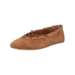 Steve Madden Damen Ballerina "Steve Madden Ballerinas Leder", Gr. 38, braun, Leder, Schuhe