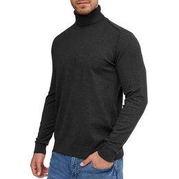 INDICODE Herren Rollkragenpullover "Van Paul", grau, Gr. XXL, unifarben, Strick, Obermaterial: 80% Baumwolle, 20% Polyamid, Pullover
