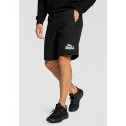 Lonsdale Herren Trainingsshorts "BROXFIELD", schwarz, Gr. L, Obermaterial: 100% Polyester, Hosen, mit seitlichen Rei&szlig;verschlusstaschen, aus leichtem