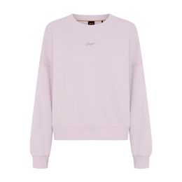 BOSS Orange Damen Sweater "Ever Premium Damenmode", rosa, Gr. M, unifarben, Sweatware, Obermaterial: 100% Baumwolle, Sweatshirts, mit Logostickerei,