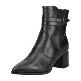 Nero Giardini Damen Stiefelette "Nero Giardini Stiefelette Leder/Textil", Gr. 37, schwarz, Leder, Textil, Schuhe