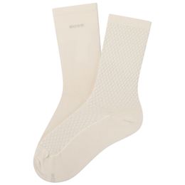 BOSS Damen Businesssocken "2P RS ShineDiam CC W", Gr. 39, beige, Baumwollmischung, Socken, mittelhoch