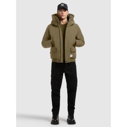 Khujo Herren Anorak "JAFAR", braun, Gr. XXL, unifarben, Web, 85% Polyester, 15% Baumwolle, Jacken