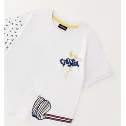 sarabanda M&auml;dchen T-Shirt "BABY BOY SUMMER T-SHIRT", wei&szlig;, Gr. 110, 100% Baumwolle, Shirts