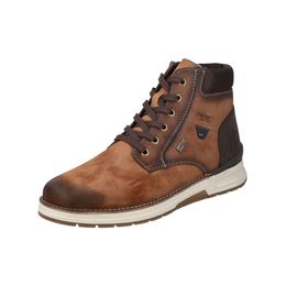 Rieker Damen Schn&uuml;rstiefelette "Rieker Stiefelette Lederimitat/Textil", Gr. 42, braun, Lederimitat, Textil, Schuhe