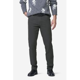 MEYER Herren Chinos "Chicago 2-5628", grau, Gr. 98, unifarben, 98% Baumwolle, 2% Elasthan, Hosen, raffiniert eingearbeitete Micro Structure