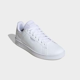 Herren Sneaker "COURT", adidas Sportswear, Gr. 40cloud wei&szlig;, grau one, core schwarz, Synthetik, Schuhe, inspiriert vom Design des adidas stan smith
