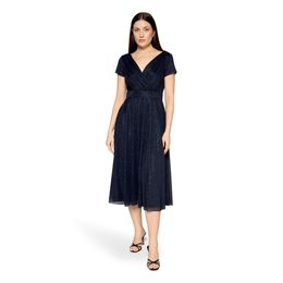 Vera Mont Damen Cocktailkleid "Damen im Glitzer-Look", blau, Gr. 36, Netz, Obermaterial: 100% Polyester. Futter: 100% Polyester, Kleider, Stoff