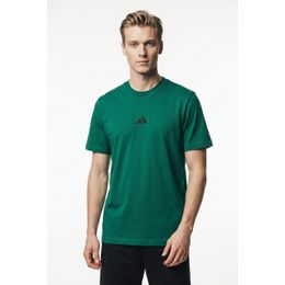 Herren T-Shirt "ESSENTIALS SMALL LOGO SINGLE JERSEY", gr&uuml;n, Gr. XXXL, adidas Sportswear, Obermaterial: 100% Baumwolle, Shirts, sportliches