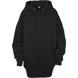 Urban Classics Damen Rundhalspullover "Urban Classics Damen Ladies Long Oversize Hoody", schwarz, Gr. XS, unifarben, 80% Baumwolle, 20% Polyester,
