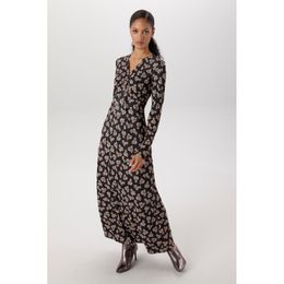 Aniston Selected Damen Aniston SELECTED Jerseykleid plissierter Jerseyware und geknotete Wickeloptik - NEUE KOLLEKTION 42, N-Gr