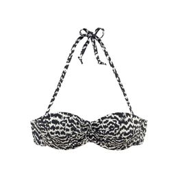 Lascana Bikinitop 'Clara' Damen Gr&ouml;&szlig;e 75 beige / schwarz