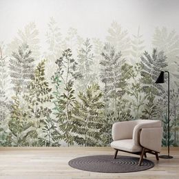 SUPERFRESCO EASY Fototapete &raquo;Blatt-Silhouette&laquo; Motiv glatt Design Tapeten gr&uuml;n Vlies B/L: x 2,8m, Rollen: 1