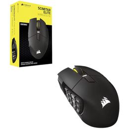Corsair Gaming-Maus &raquo;Scimitar Elite Wireless SE MMO&laquo; RF kabellos + Bluetooth USB max. Beschleunigung: 50 G
