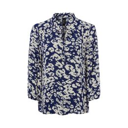 Marc Cain COLLECTIONS Bluse in blau ecru | Gr.: 42