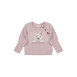 Sterntaler Strickpullover B&auml;r in rose | Gr.: 74