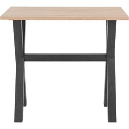 M&auml;usbacher Bartisch Gestell in X-Form (Breite 120, 140 oder 160 cm) schwarz B/H/T: 140cm x 105cm x 70cm, 140cm