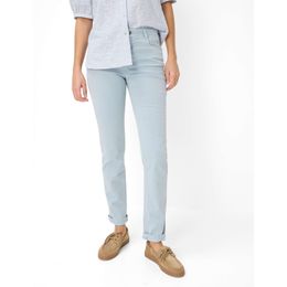 Brax Damen 5-Pocket-Hose "Style CAROLA", blau, Gr. 23, Web, 72% Lyocell, 18% Baumwolle, 8% Elastomultiester, 2% Elasthan, Hosen