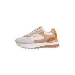 Pepe Jeans Damen Trainingsschuh "trainers FREYA LEA W", Gr. 37, beige, 60% COW SUEDE, 35% Baumwolle, 5% Polyurethan, Schuhe
