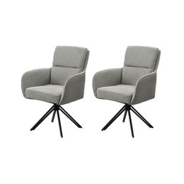 by Living Stuhl 2er-Set &brvbar; grau &brvbar; Ma&szlig;e (cm): B: 62 H: 94 &raquo; H&ouml;ffner