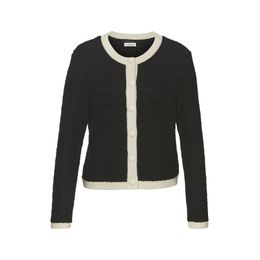 Lascana Strickjacke in schwarz-creme | Gr.: 44-46