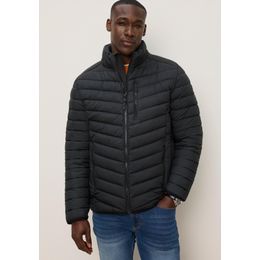 Kangaroos Herren Steppjacke, schwarz, Gr. L, kontrastfarbene Details, unifarben, unifarben mit Farbeins&auml;tzen, Web, Obermaterial: 100% Polyester.