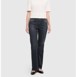 MAC Damen Bootcut-Jeans, blau, Gr. 34, Denim/Jeans, Obermaterial: 92% Baumwolle, 6% Elastomultiester, 2% Elasthan, Jeans, Verzierung an den