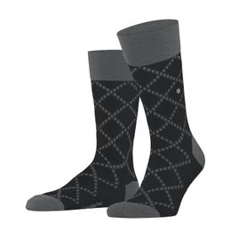 Burlington Herren Socken &raquo;Ferry Road&laquo; Einheitsgr&ouml;&szlig;e 40-46, Rauten-Design, w&auml;rmende Wollmischung 40-46