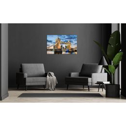 Leinwandbild &raquo;Wandbild TOWER BRIDGE 60x90 cm &ndash; Leinwandbild Keilrahmen Deko modern&laquo; Br&uuml;cken Geb&auml;ude Gro&szlig;britannien London Skyline Stadt St&auml;dte 1 Stk. 