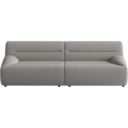 Sit & More sit&more Big-Sofa &raquo;Scrabble&laquo; Modernes Design in verschiedenen Stoffarten grau 100% Polyester B/H/T: 260cm x 80cm x 100cm, Struktur