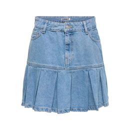 Only Damen ONLY Jeansrock &raquo;ONLEMERSON REG PLEATED DNM SKIRT TAI&laquo; Baumwolle, Regular Waist XS (34)