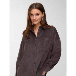 V&eacute;ro Moda Vero Moda Damen Hemdbluse &raquo;VMSANNE COURDEROY LS SHIRT WVN GA NOOS&laquo; braun S