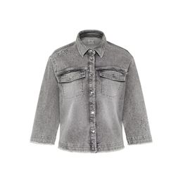 Rabe Bluse in Hellgrau | Gr.: 46
