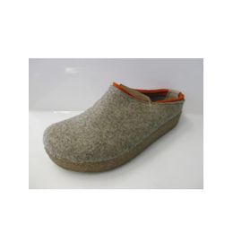 Haflinger Hausschuh Grizzly Kris in Beige | Gr.: 37