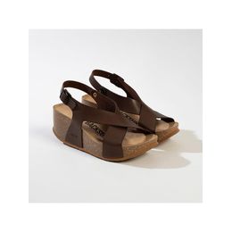 BACKSUN Keilsandaletten "Melbourne" in Braun - 60% | Gr&ouml;&szlig;e 38 | Damen-sandalen