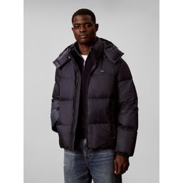 Calvin Klein Herren Steppjacke &raquo;NYLON DETACHABLE HOOD DOWN&laquo; mit Kapuze Regular fit mit Kapuze blau S