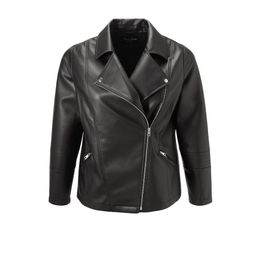 Aniston PLUS Bikerjacke in schwarz | Gr.: 44