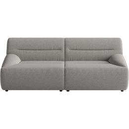 Sit & More sit&more Big-Sofa &raquo;Scrabble&laquo; Modernes Design in verschiedenen Stoffarten grau 100% Polyester B/H/T: 200cm x 80cm x 100cm, Struktur